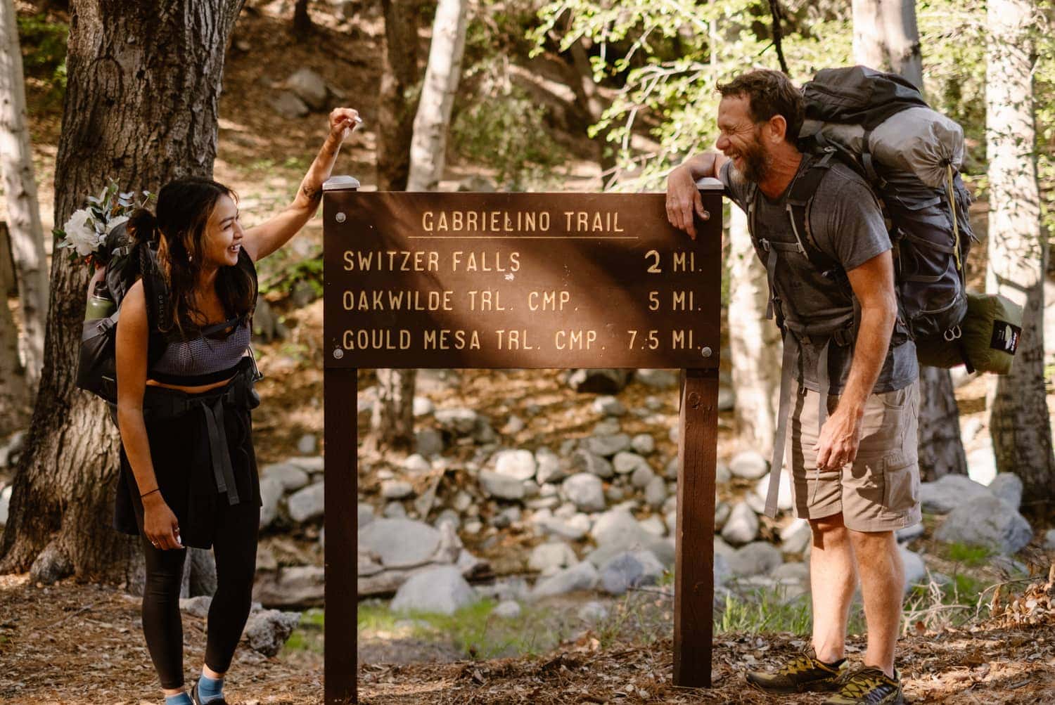 Angeles National Forest Backpacking Elopement
