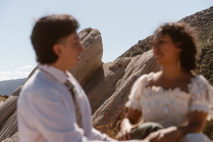 Mormon Rocks Elopement Portraits