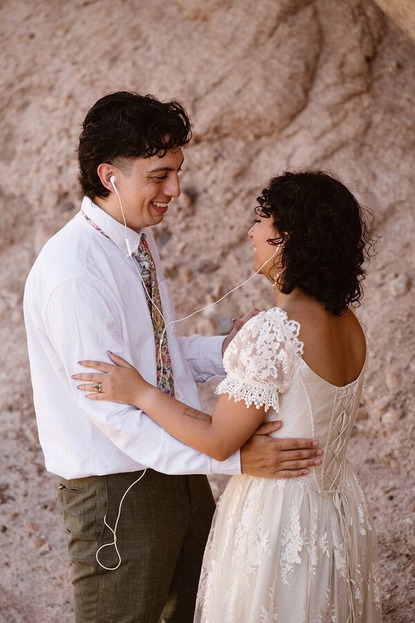 Mormon Rocks Elopement Portraits